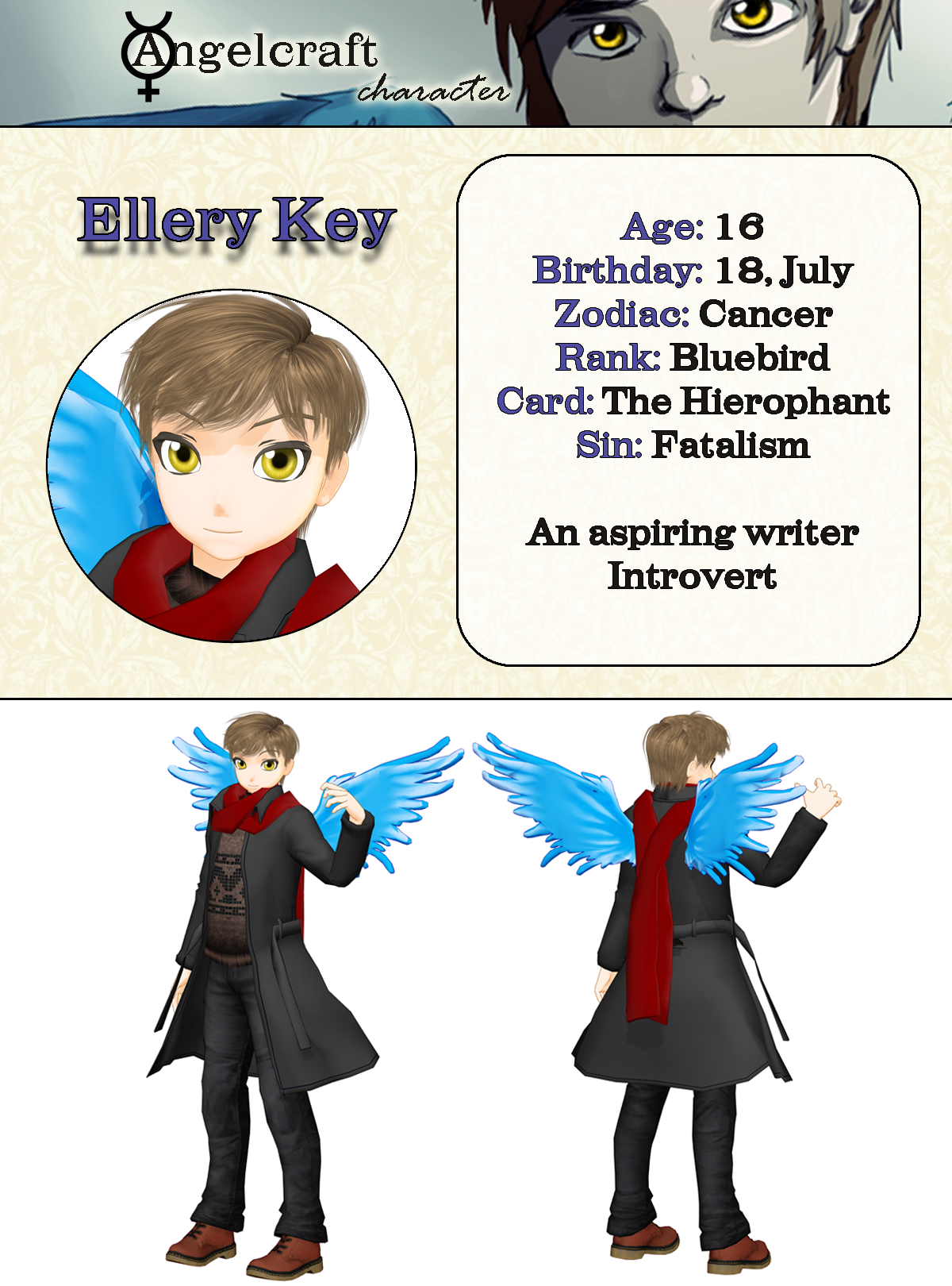 [MMD OC] Ellery Key DL [Angelcraft] by LolMilkMaria on DeviantArt