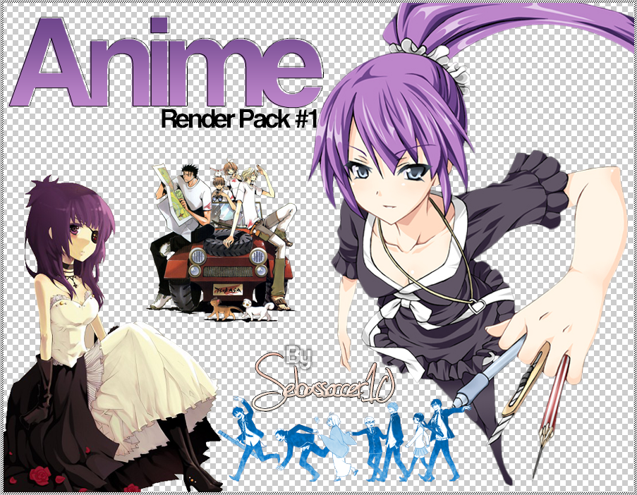 Anime Render Pack #1 by Sebassoccer10 on DeviantArt