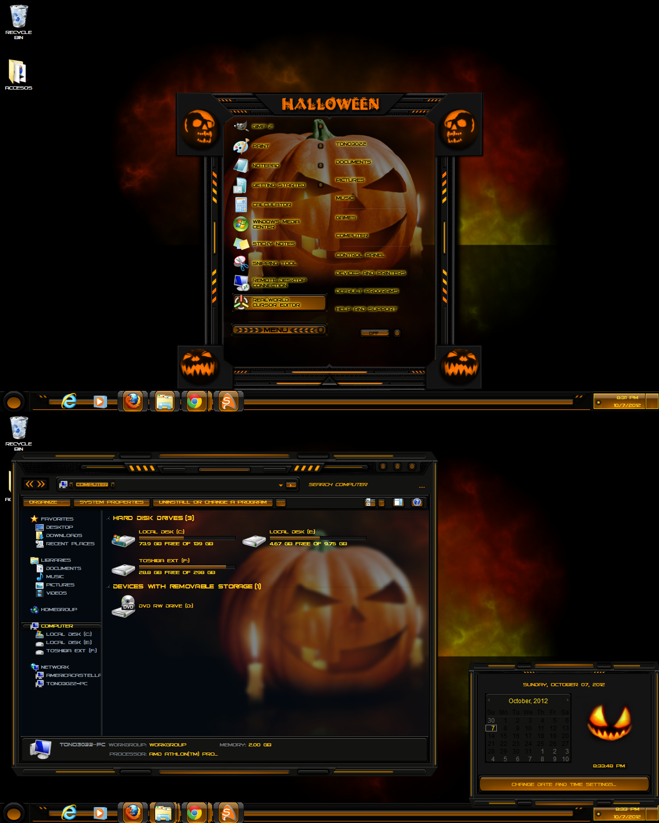 windows 7 theme halloween (2) by tono3022 on DeviantArt