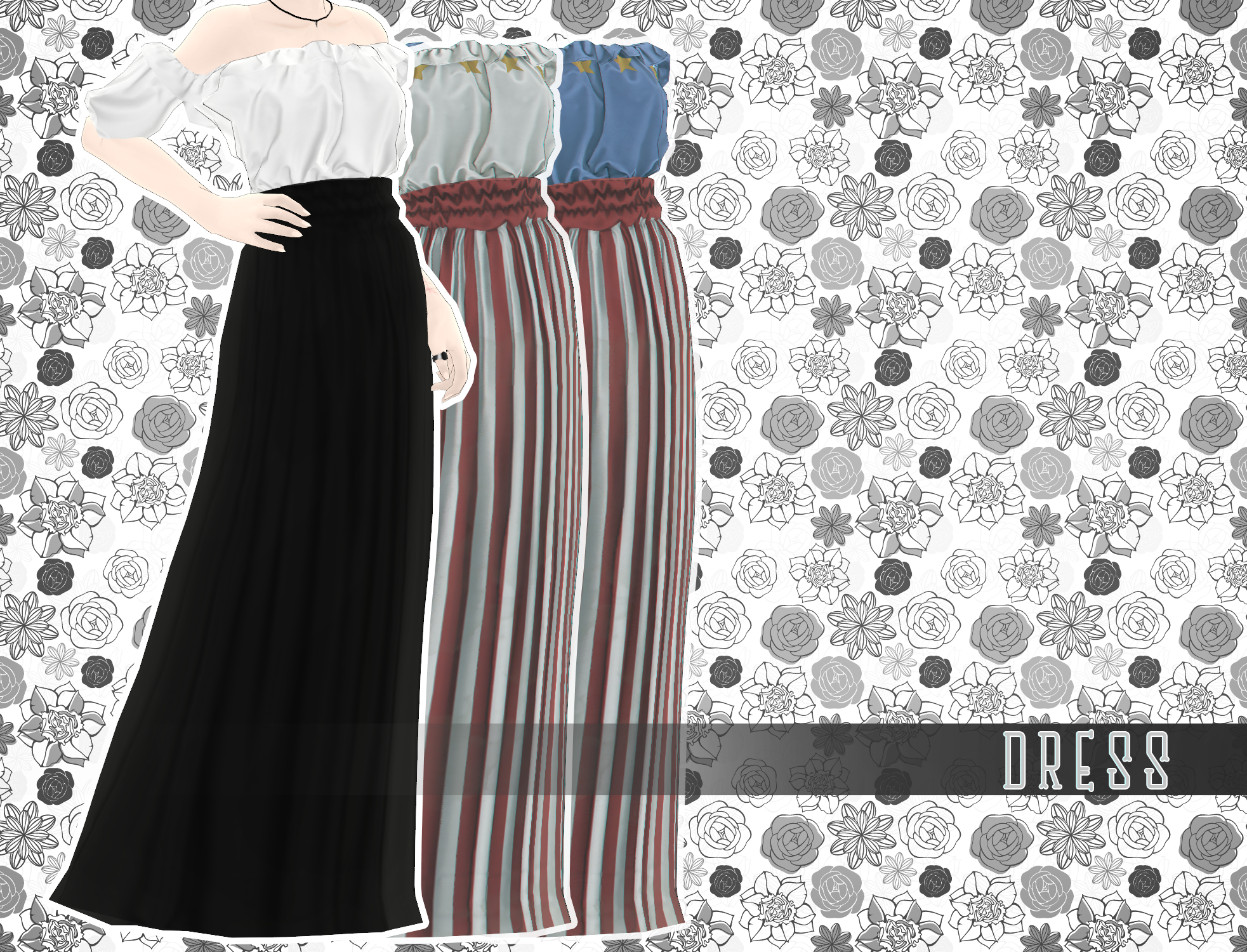 [MMD] dress [download] by captainA1coho1 on DeviantArt