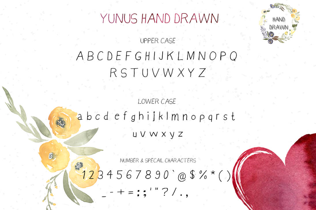 Yunus Handwriting Free Font by symufa on DeviantArt