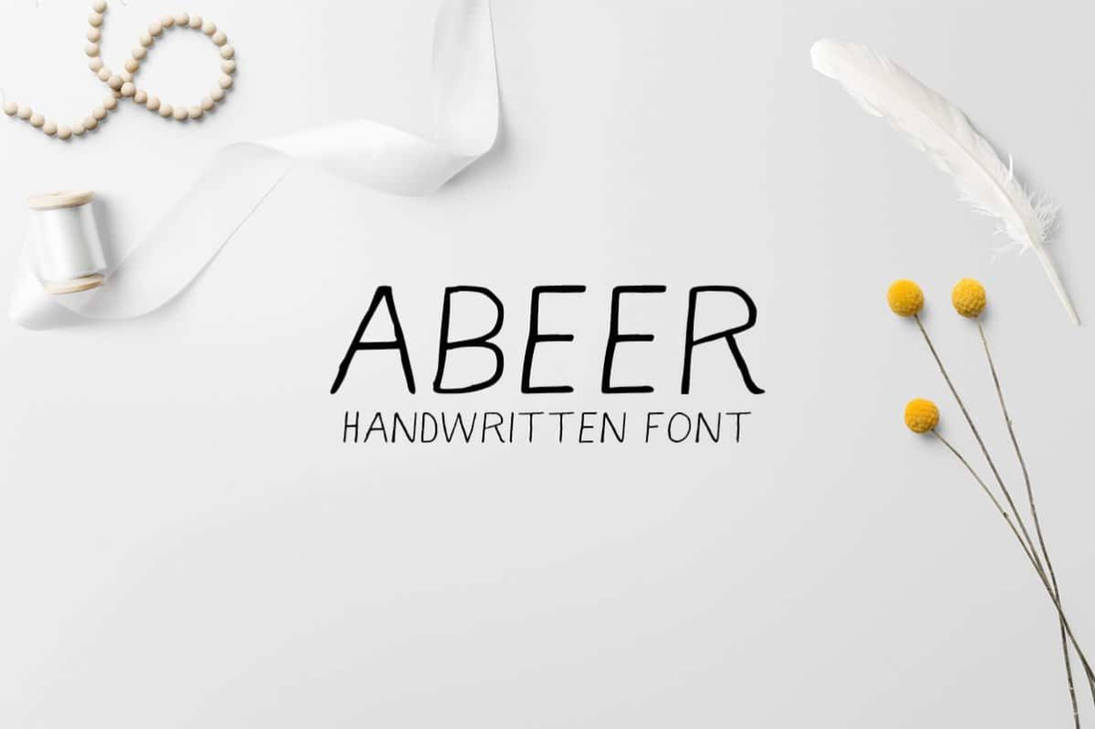 Free Abeer Handwriting Font by symufa on DeviantArt