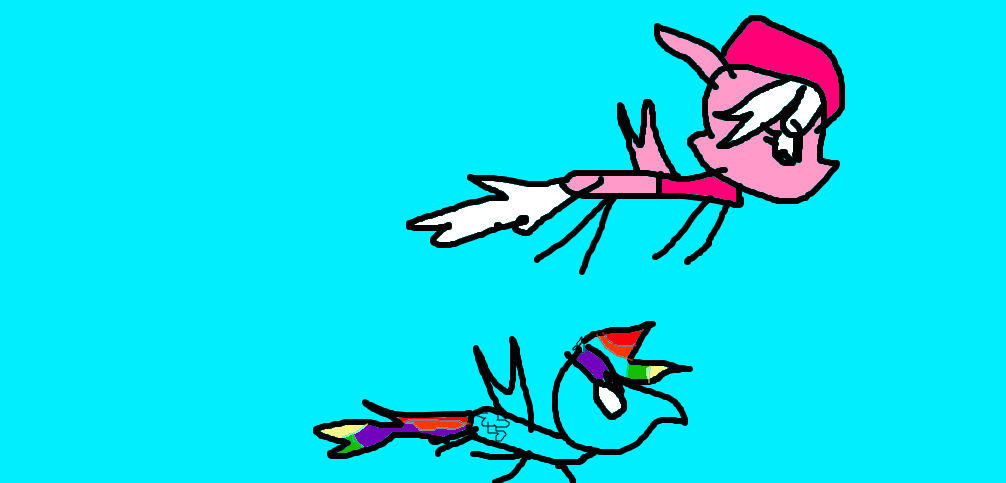 Pinky vs Rainbow Dash by Pinky-Wolf-5 on DeviantArt