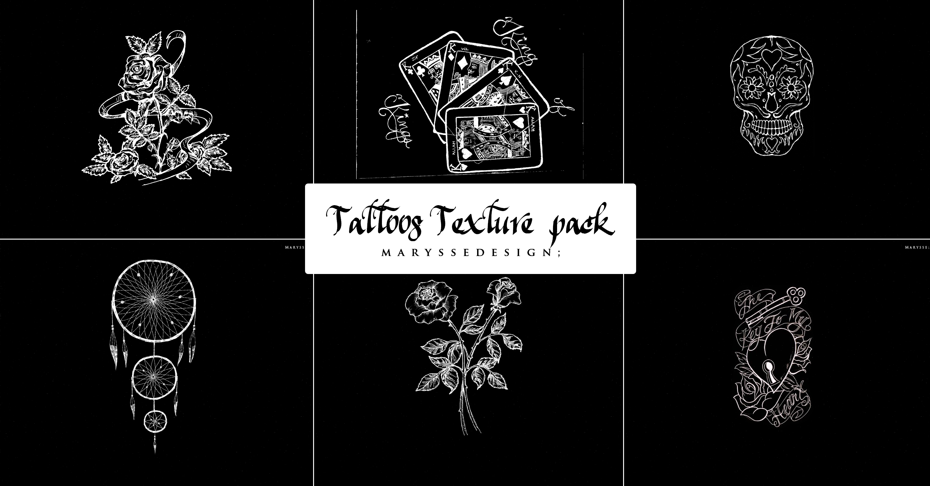 Tattoos Texture Pack by Marysse93 on DeviantArt