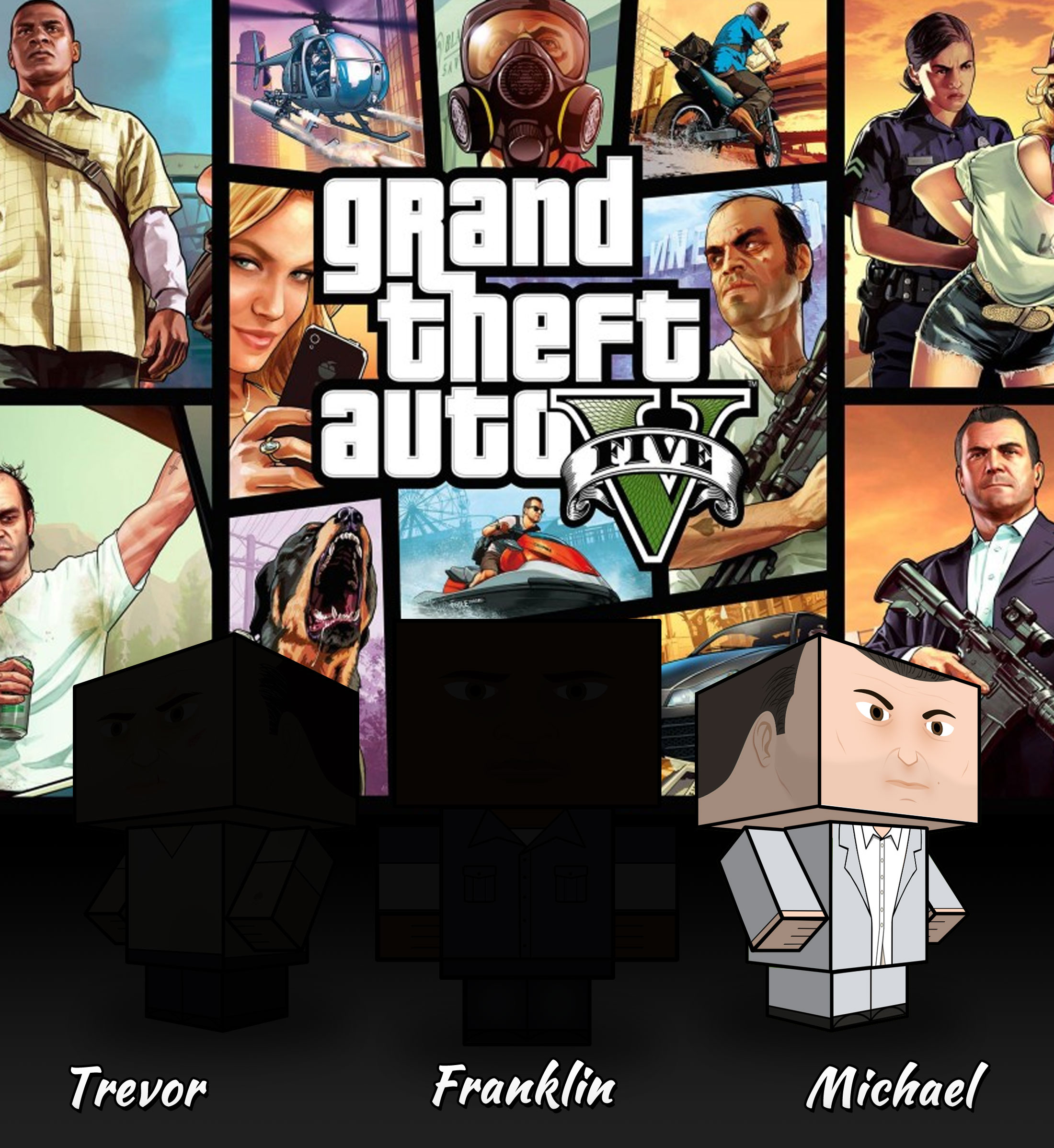 GTA V Cubeecraft: Michael by JasperBaele on DeviantArt