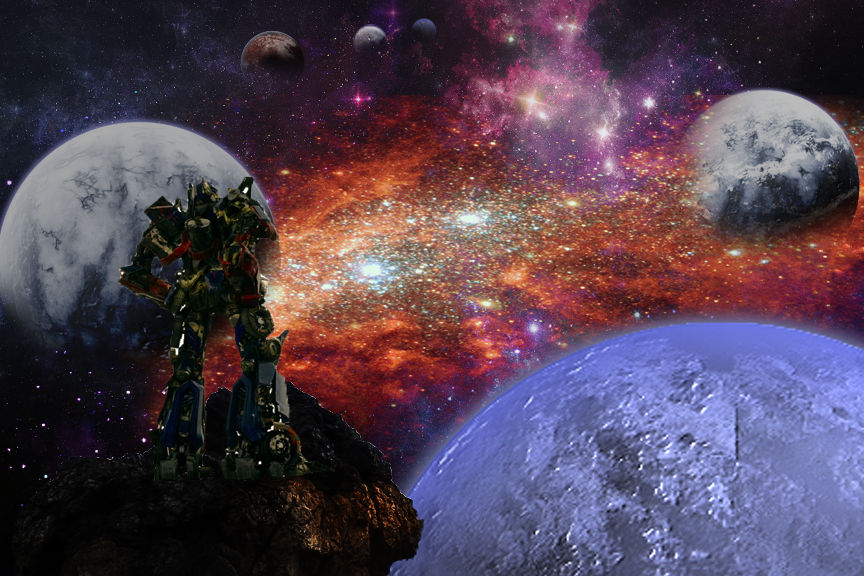 Optimus in Space by DawnbreakerDystopia on DeviantArt