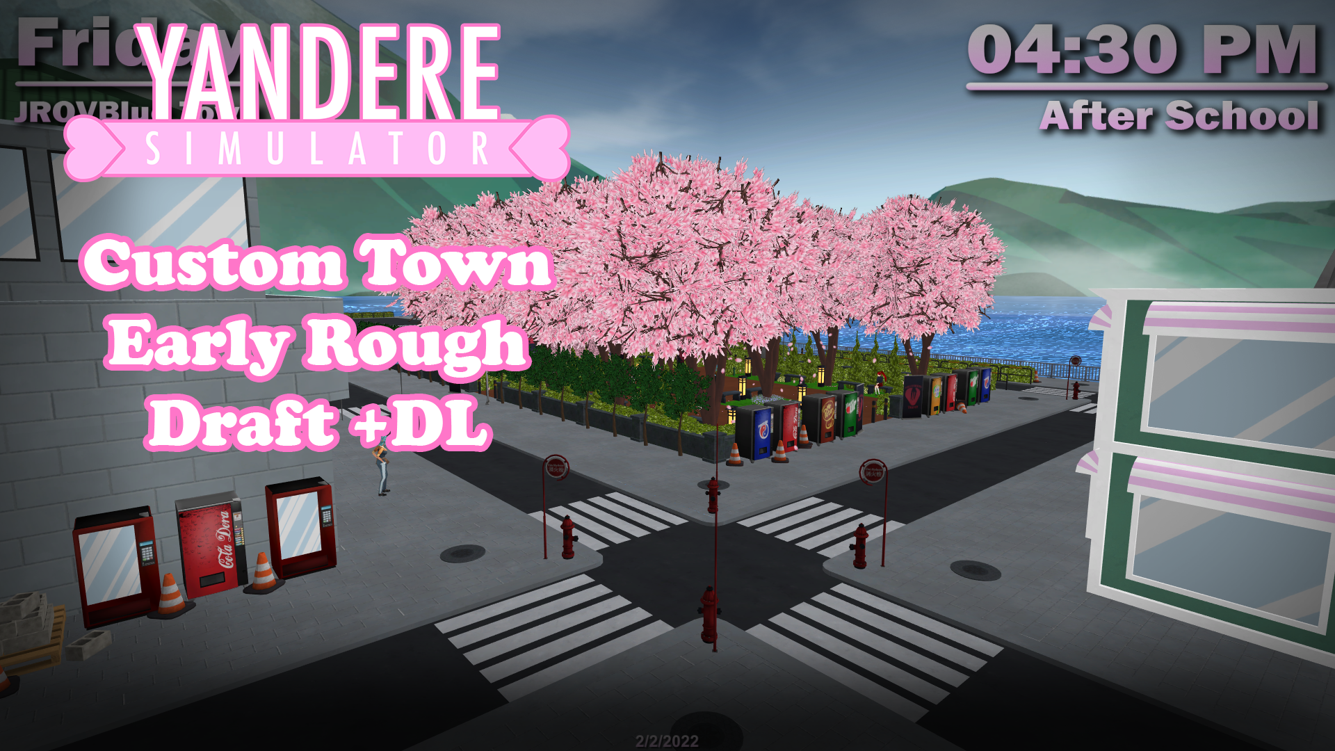 Yandere Sim Early Town Rough Draft +DL by Jrovblue on DeviantArt