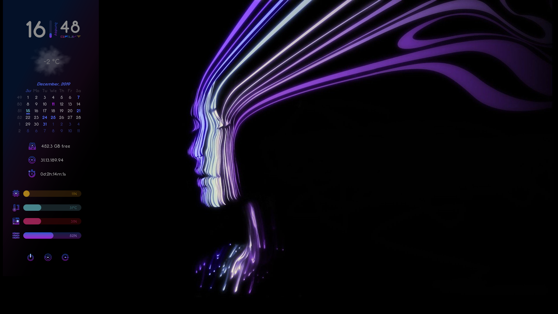 Gruvy Rainmeter skin by Nivvu3 by niivu3 on DeviantArt