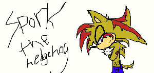 spork the hedgehog by DJwolfdragon on DeviantArt