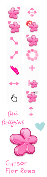 Cursor Flor Rosa by OriKawaiii88 on DeviantArt