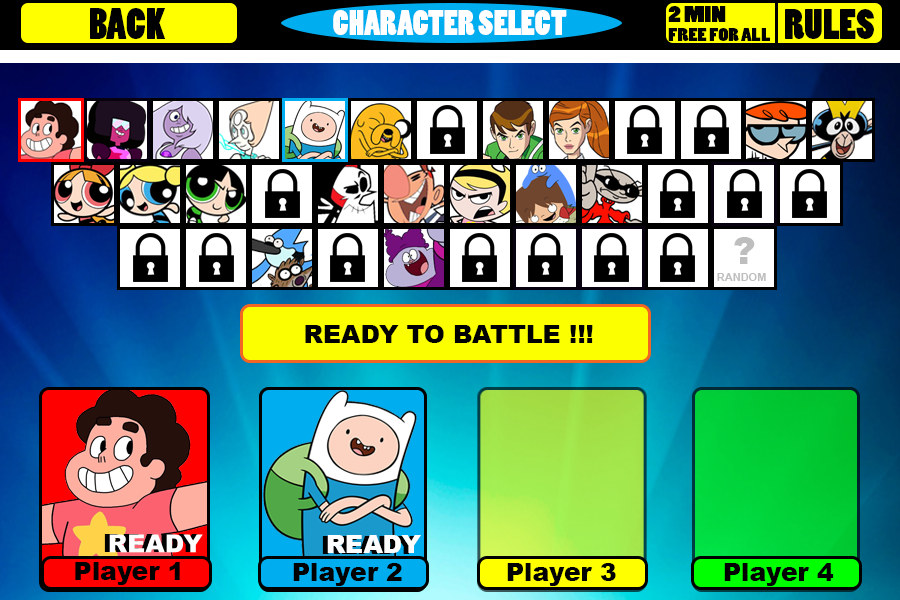 Cartoon Punch Time Annihilation - Starting Roster by NatemanDeadman94 ...