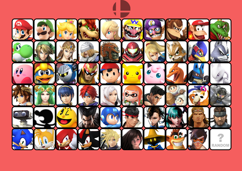 My Fan-Made Super Smash Bros Roster by NatemanDeadman94 on DeviantArt
