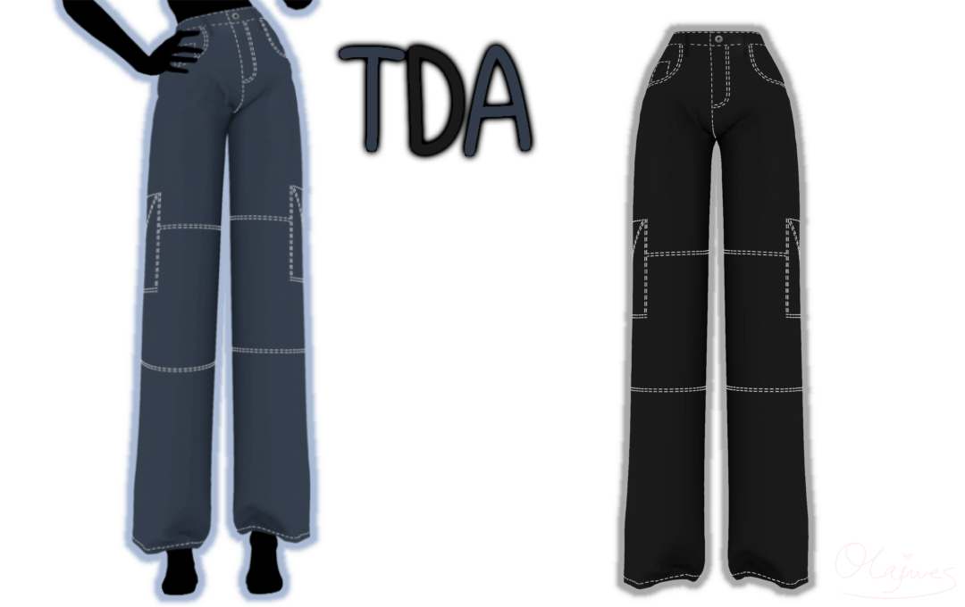 Stitched Cargo Pants (TDA) by olajwes on DeviantArt