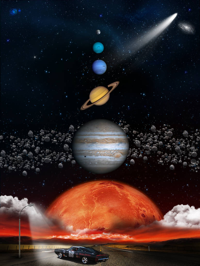 Planets Lineup PSD by EgzonNikqi on DeviantArt