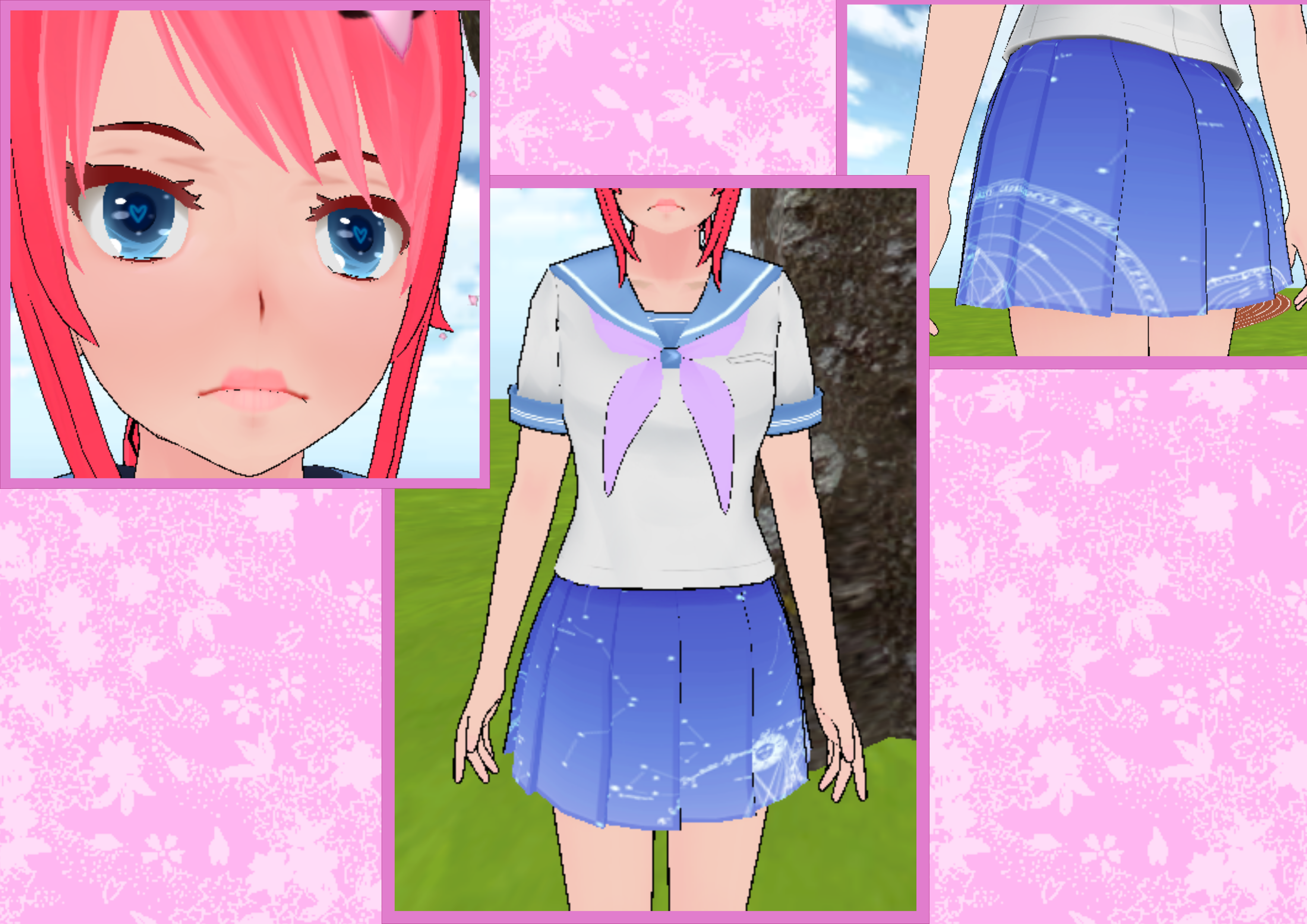Star skin [YANDERE SIMULATOR SKIN] by The-Eyeris on DeviantArt