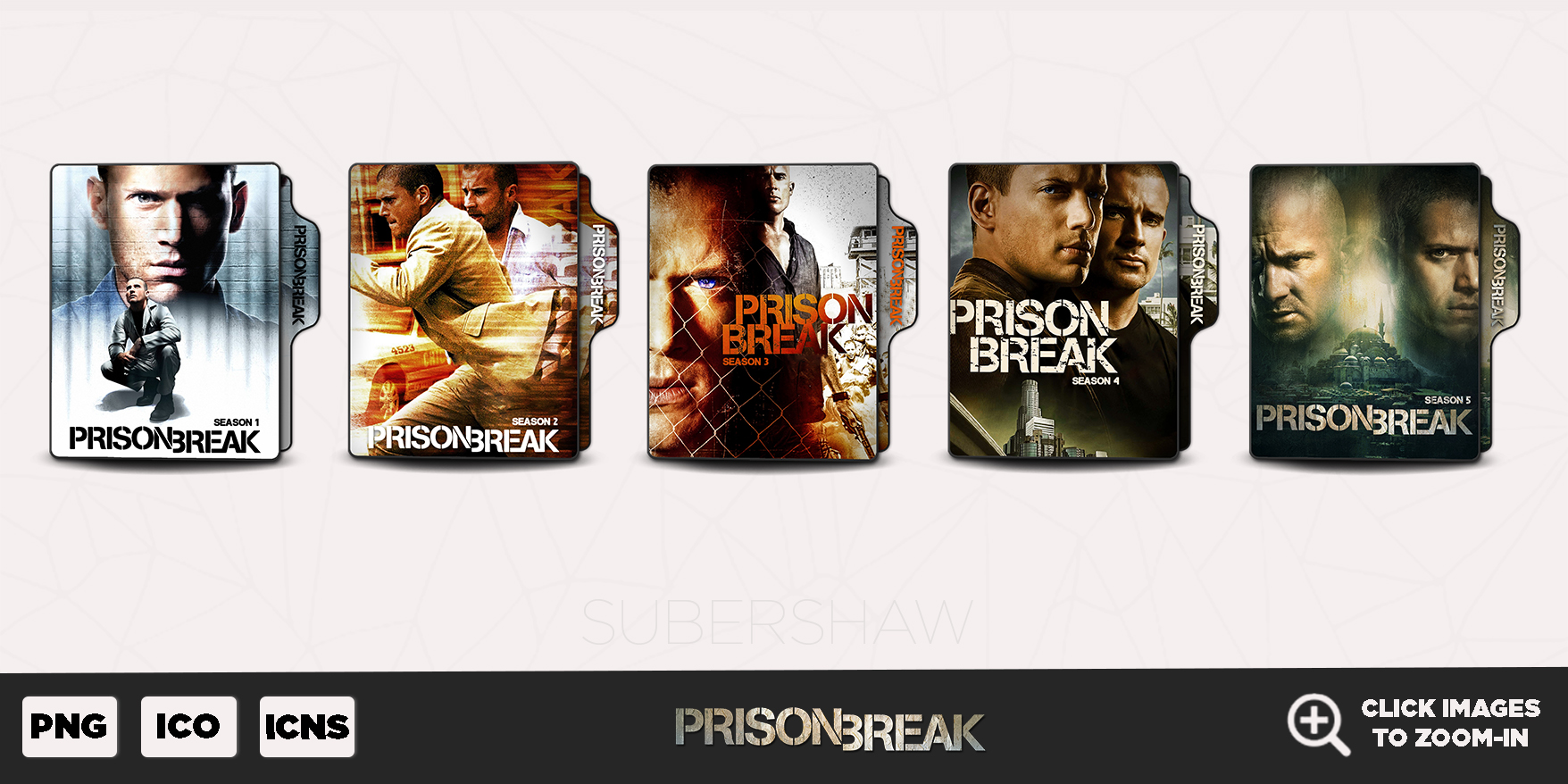 Prison Break Seasons Folder Icon Pack by SuberShaw on DeviantArt