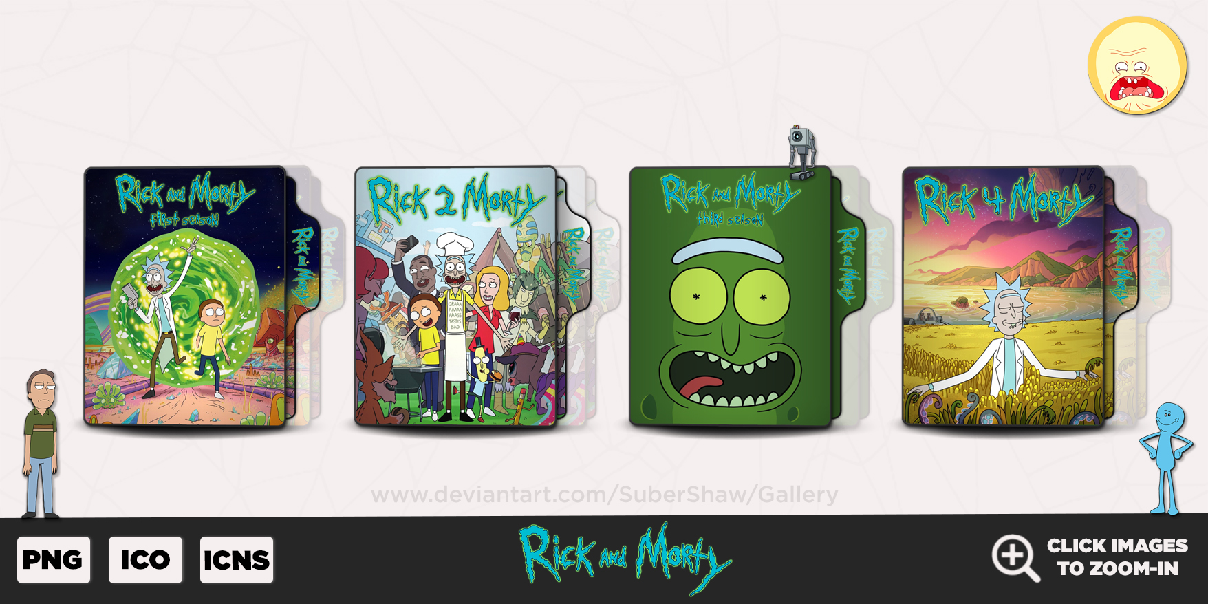 Rick and Morty folder Icon Pack by SuberShaw on DeviantArt