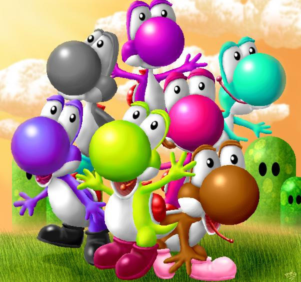 Alternative Yoshis by Chromattix on DeviantArt