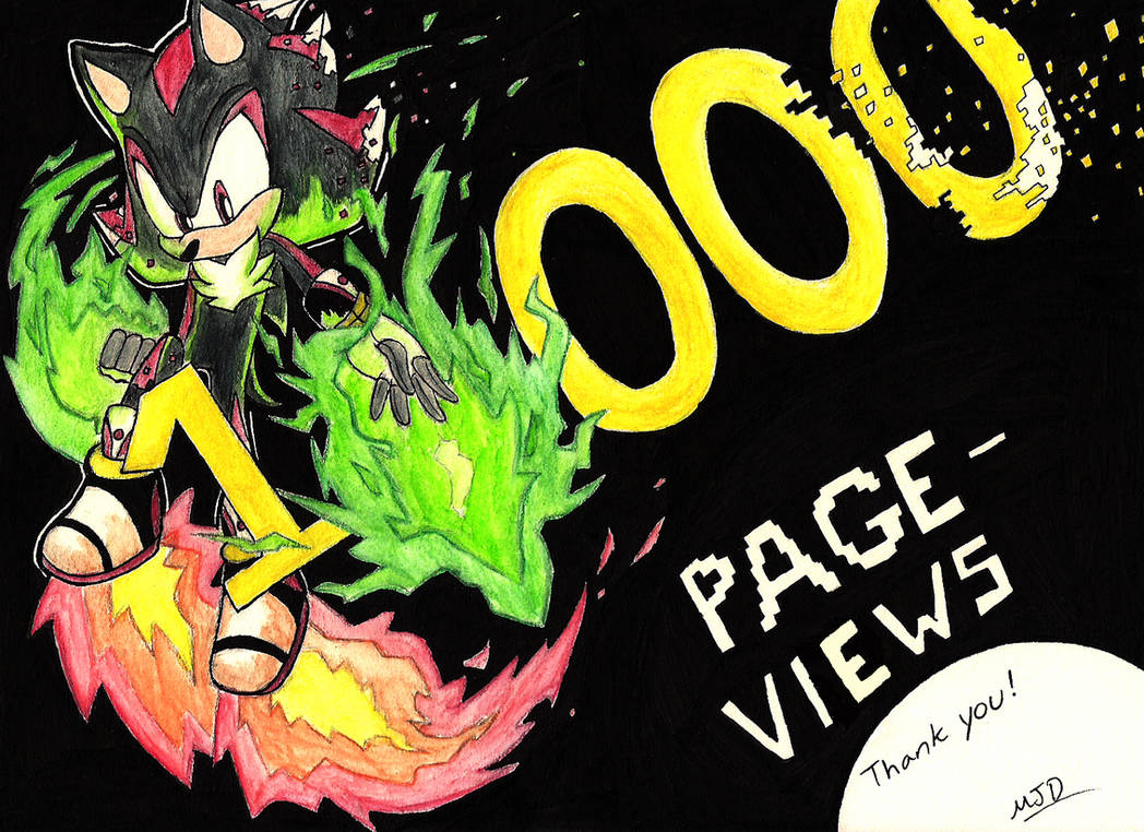 Shadow Glitch 10,000 Pageviews by MeetJohnDoe on DeviantArt