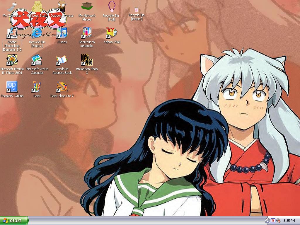 Inuyasha Desktop Theme by PrincessMelissa83 on DeviantArt
