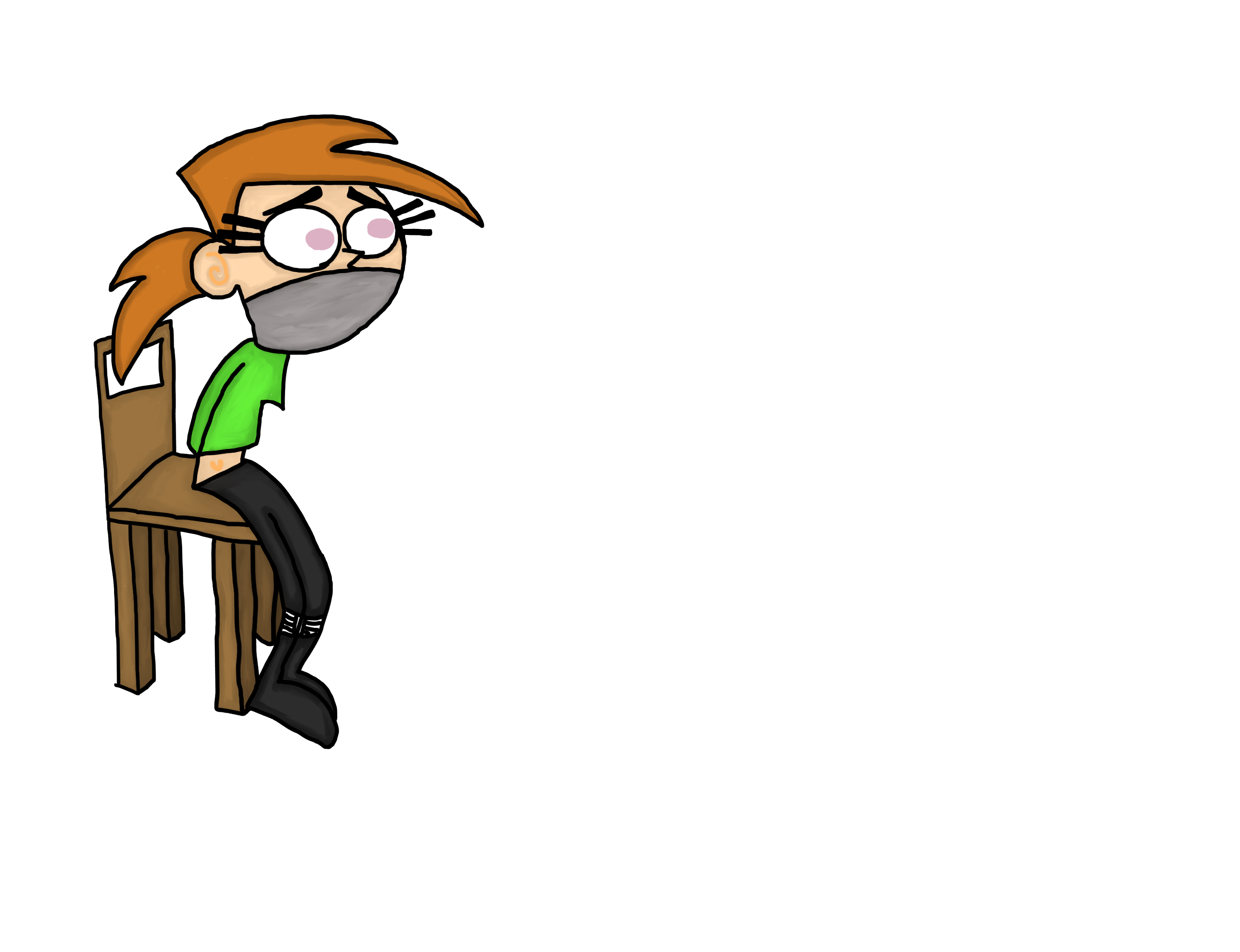 Vicky chairtied bondage color by marozvagar on DeviantArt