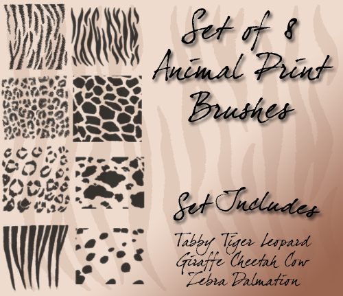 Animal Print Brushes by Cyb3rPaw on DeviantArt