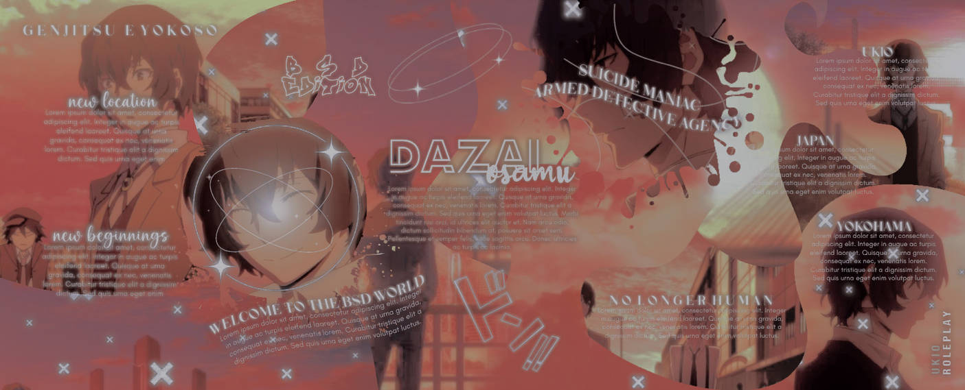 dazai osamu template #4 by mraxsels on DeviantArt