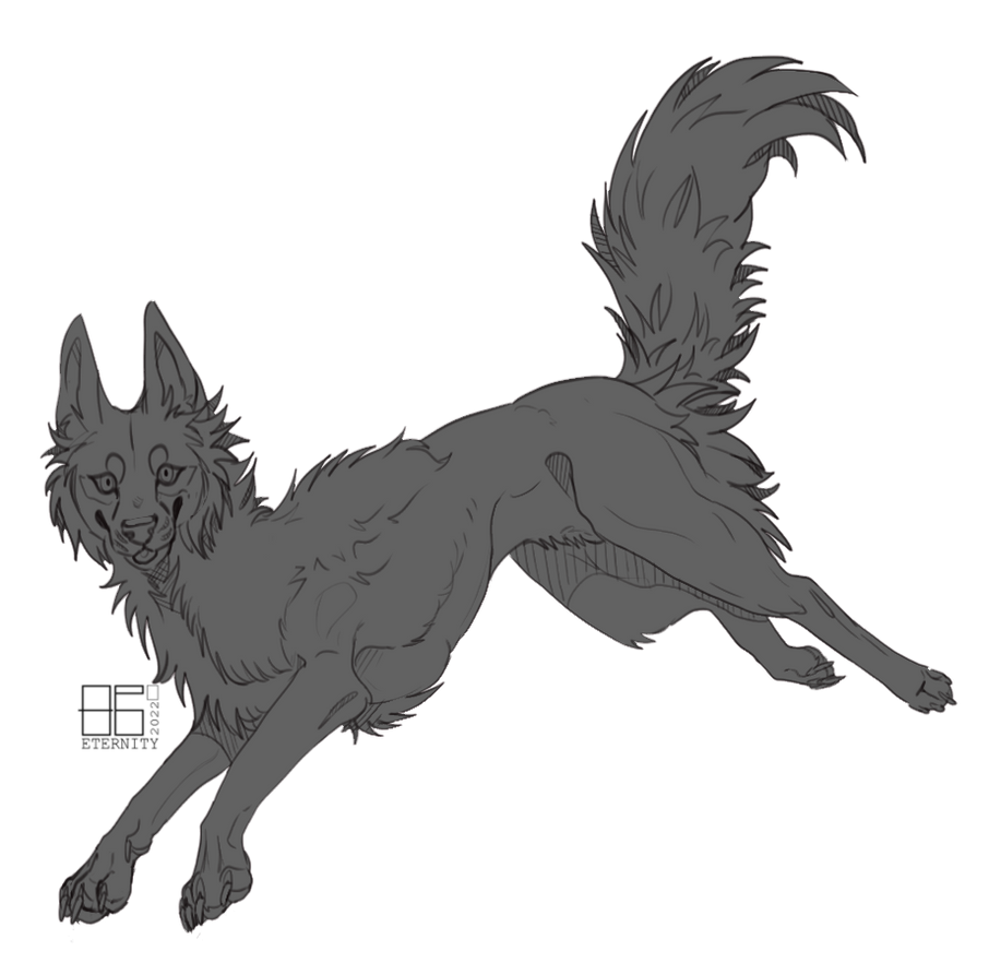 [BASE] Bounding Wolf by 86Eternity on DeviantArt