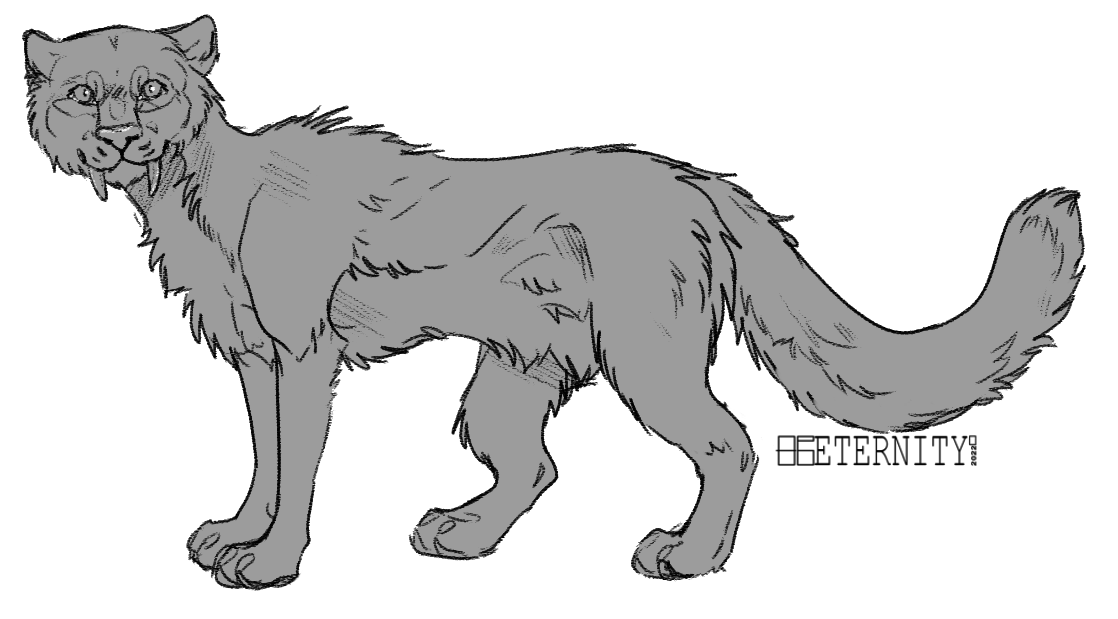 [Base] Fanged Cat by 86Eternity on DeviantArt