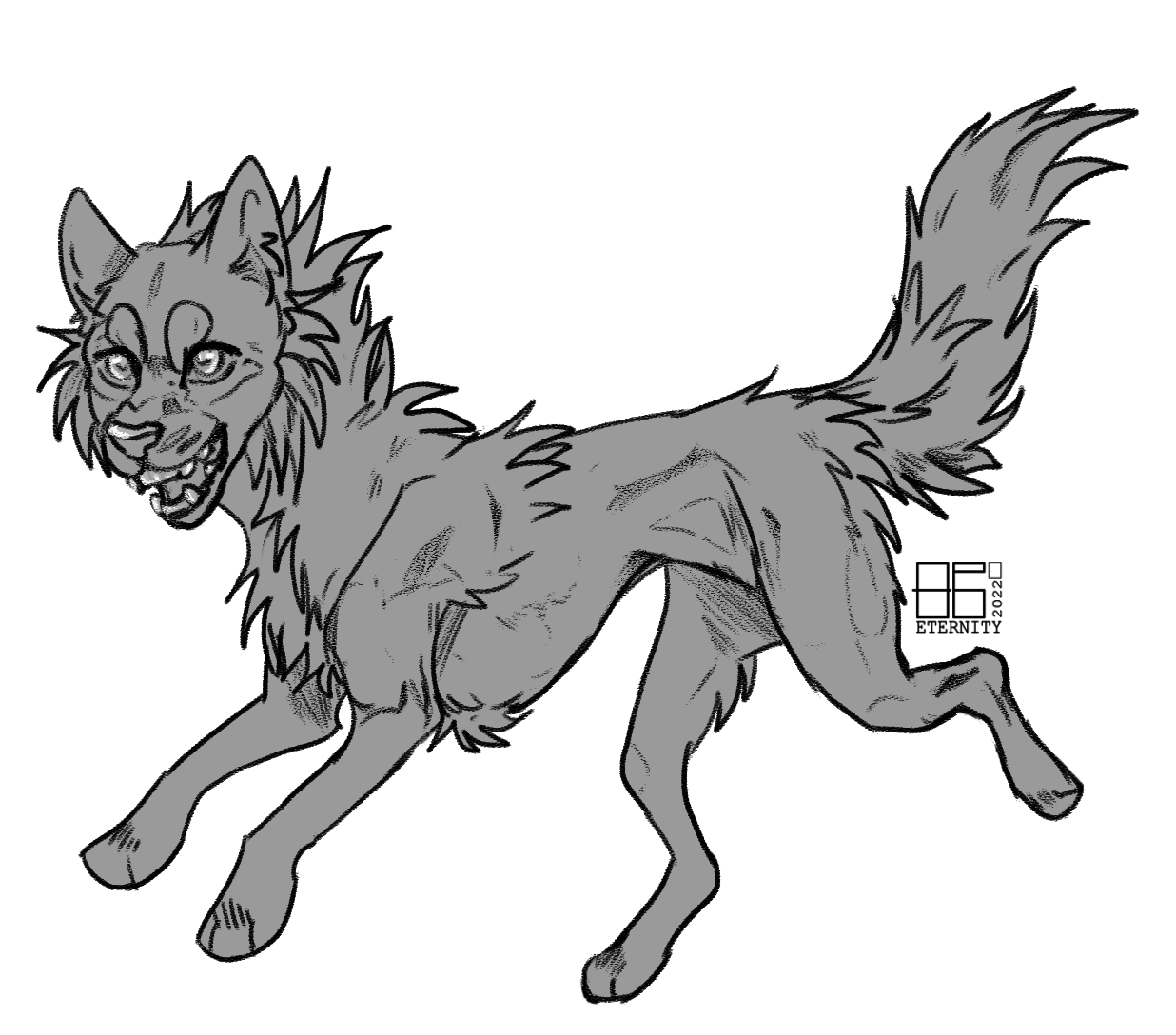 [BASE] Chibi Wolf by Ammmonite on DeviantArt