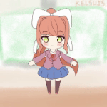 DDLC giftober 06 Drooling by KelsuisP on DeviantArt