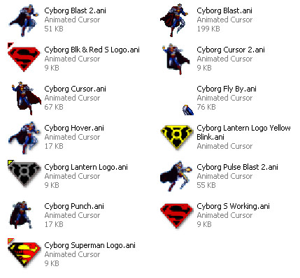 Cyborg Superman Cursor Pack by Superman8193 on DeviantArt