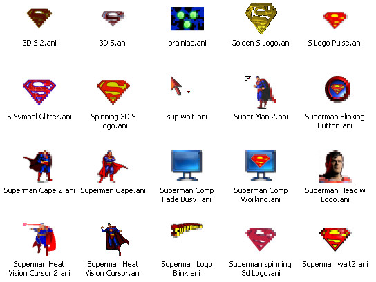 Superman Busy Cursor Pack by Superman8193 on DeviantArt
