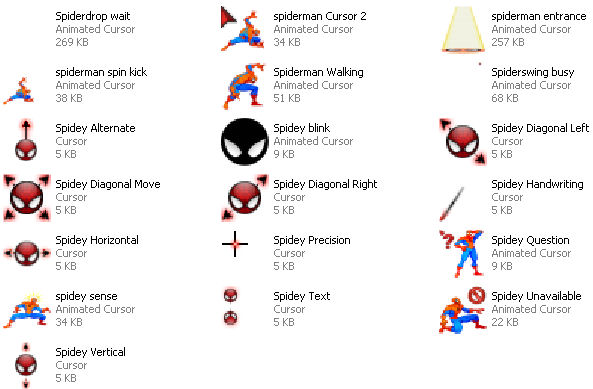 Spiderman Cursor Pk by Superman8193 on DeviantArt