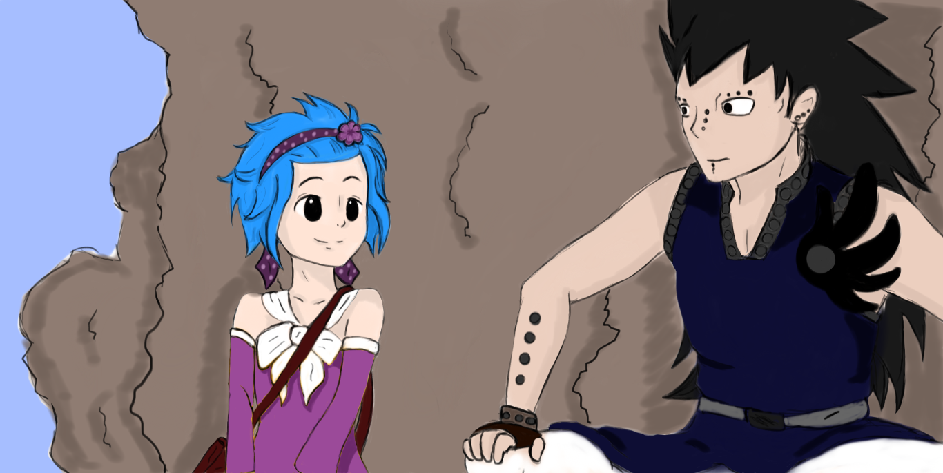 Gajeel and Levy fan art by fairymcgarden on DeviantArt