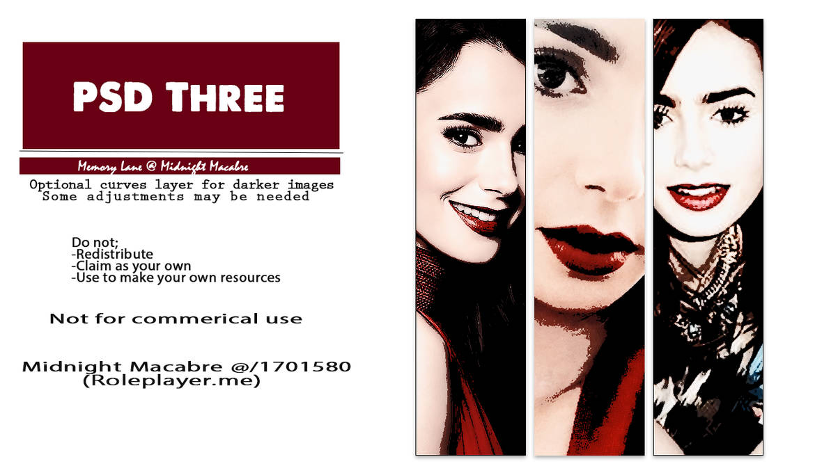 Psd Three by Footprintsonthemoonx on DeviantArt