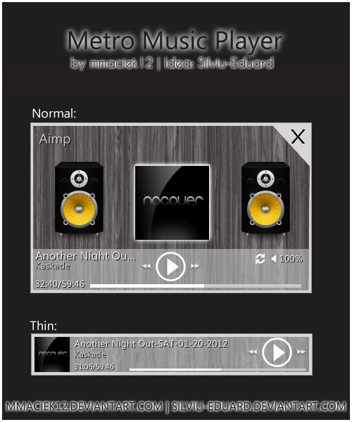 Metro Music Player by mmaciek12 on DeviantArt