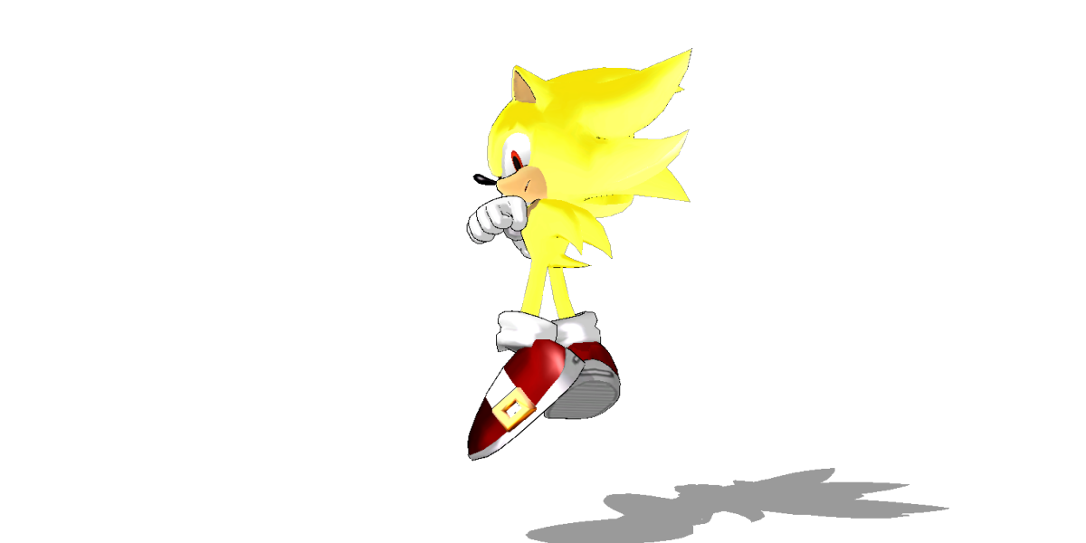 SUPER SONIC IN MMD read description by jetknight on DeviantArt