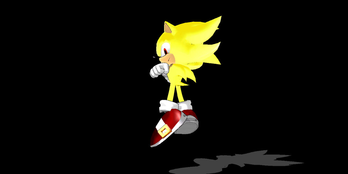 SUPER SONIC IN MMD read description by jetknight on DeviantArt