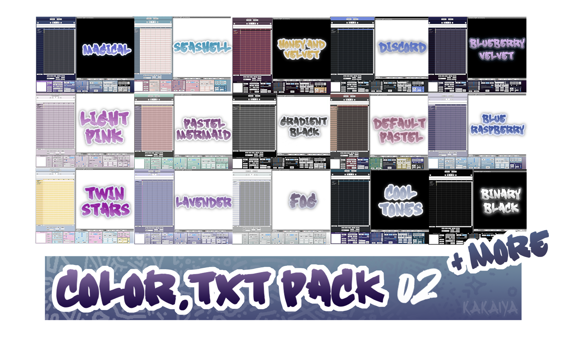Color.txt Pack 02 by kakaiya on DeviantArt