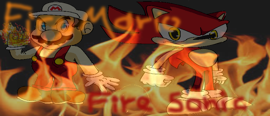 fire mario and fire sonic by HyperSonic110 on DeviantArt