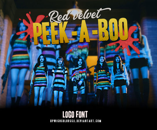 Recursos/Font/Red Velvet Peek-a-Boo by Upwishcolorssx on DeviantArt