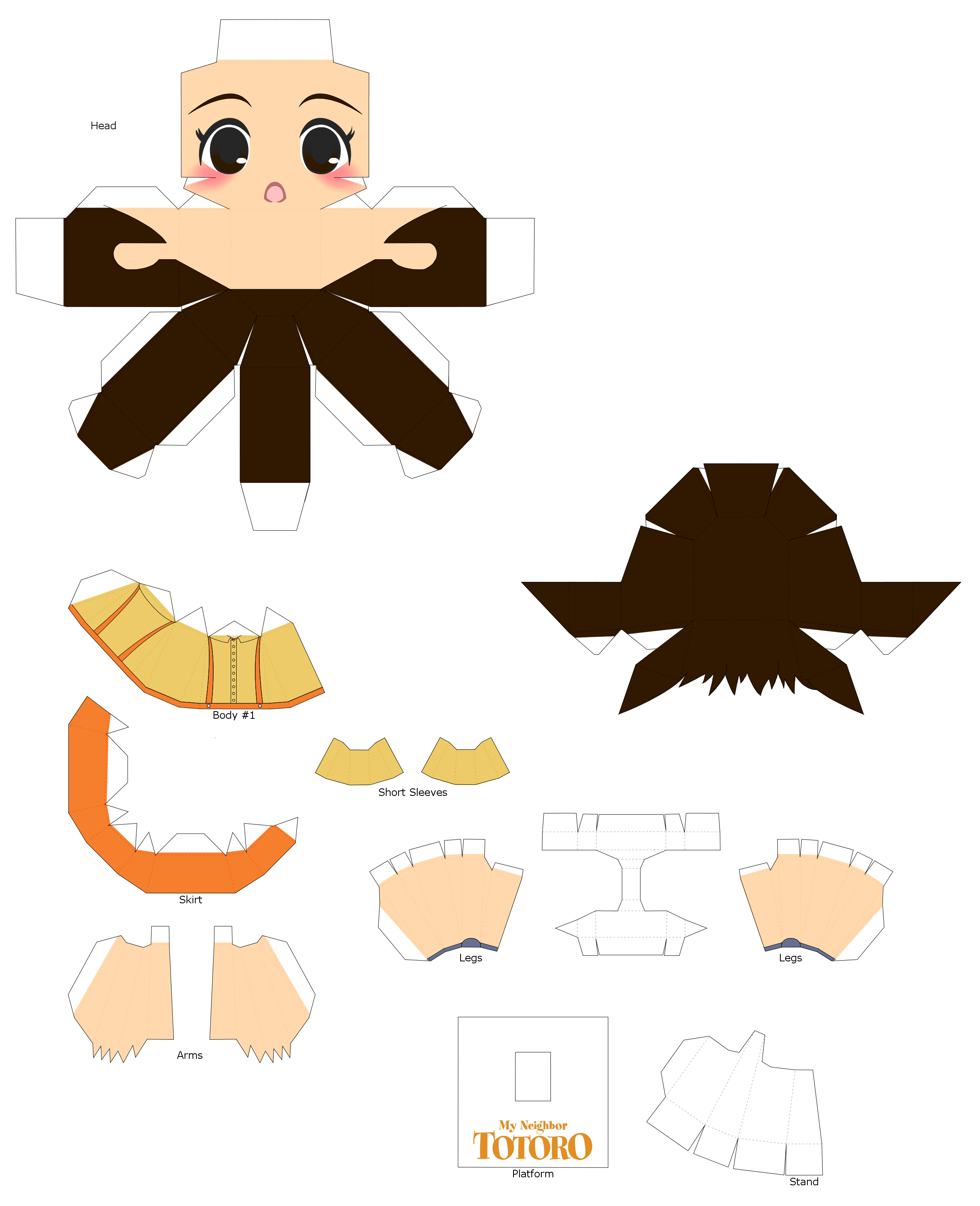 Satsuki Kusakabe by PiercePapercraft on DeviantArt