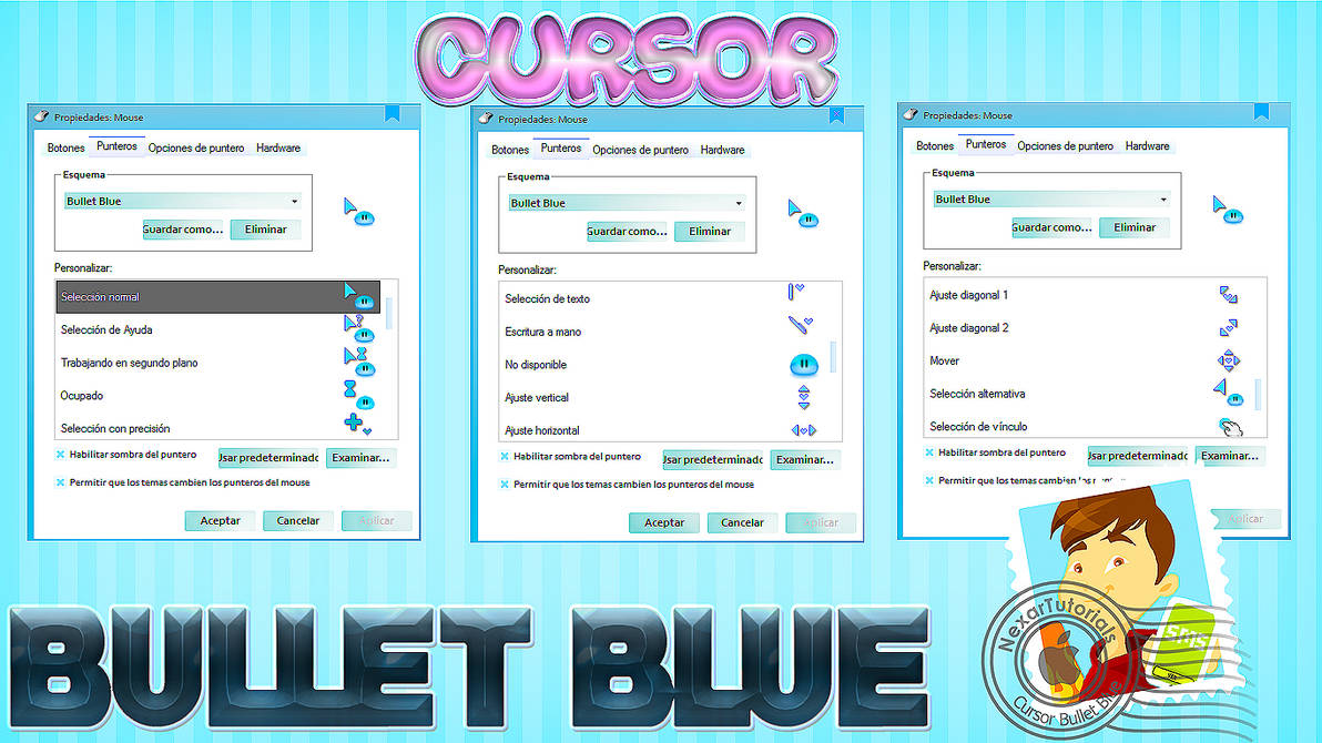 Bullet Blue Cursor by SoteloBoy on DeviantArt