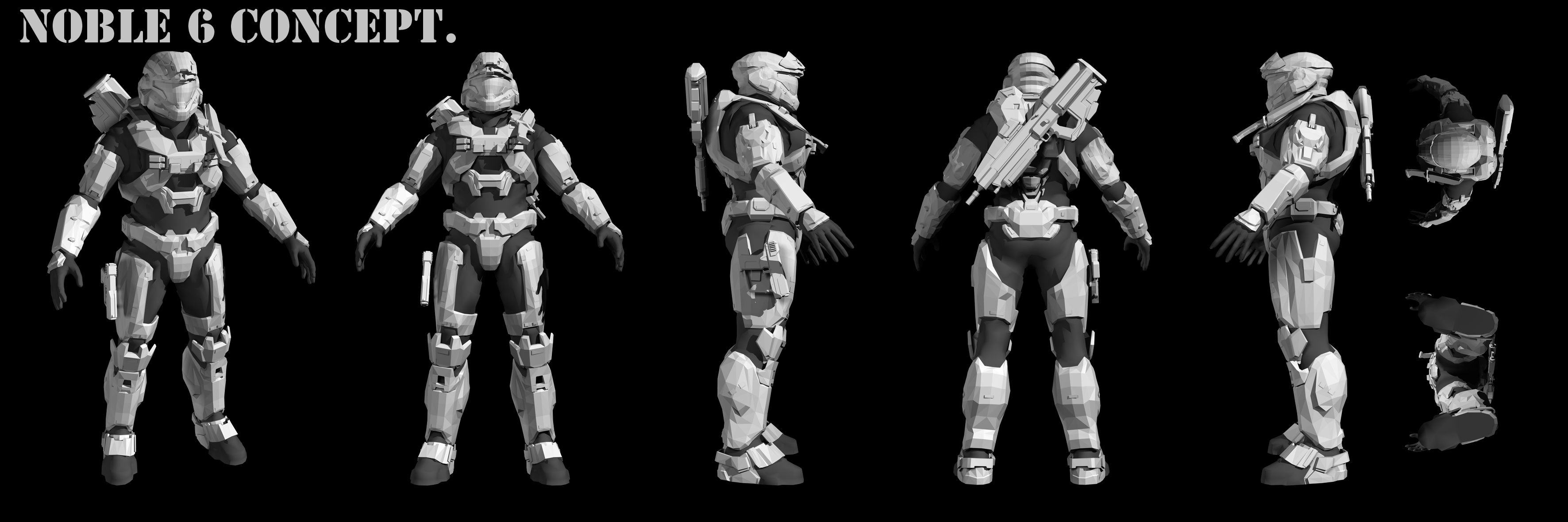 Halo Reach Noble Six Concept by Jamezzz92 on DeviantArt Halo Reach Noble Six Concept by Jamezzz92 on DeviantArt