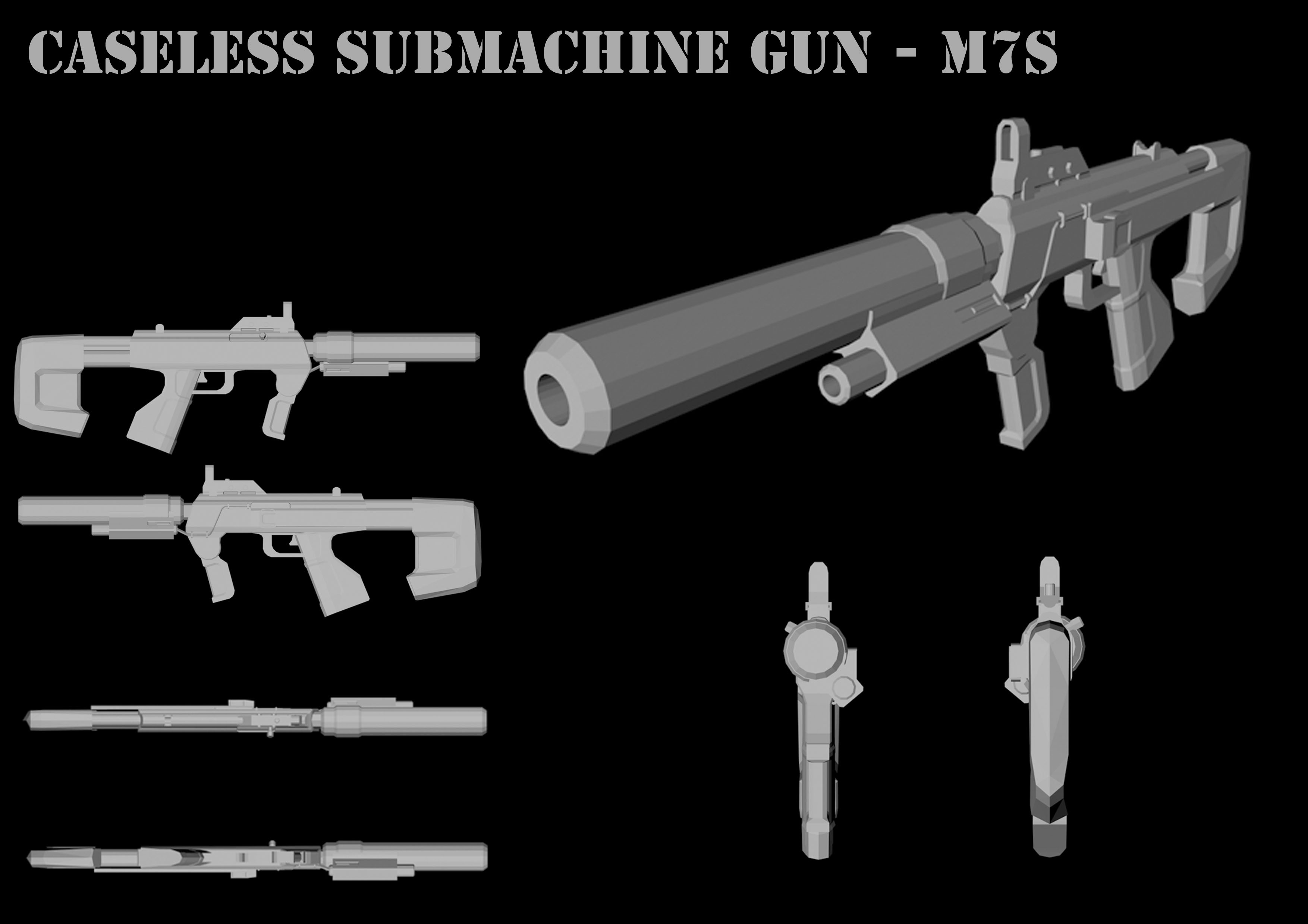Caseless Submachine Gun - M7S by Jamezzz92 on DeviantArt