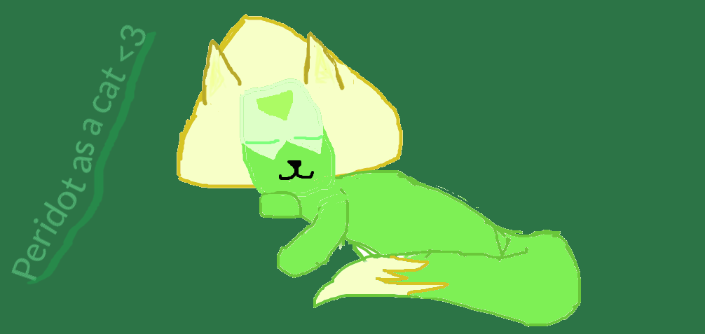 Peridot Cat by nessacats3 on DeviantArt