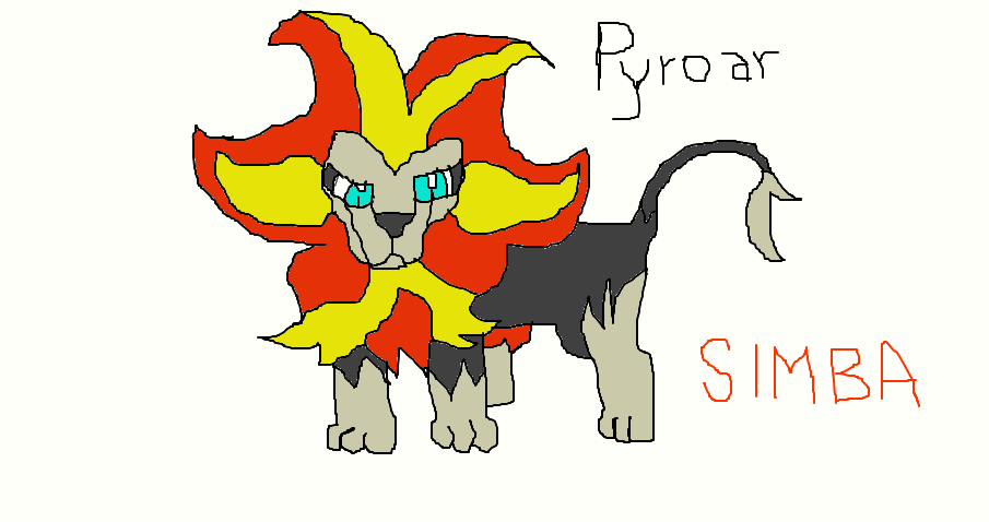 The Lion King-Simba as a male Pyroar. by Biancarabbit on DeviantArt