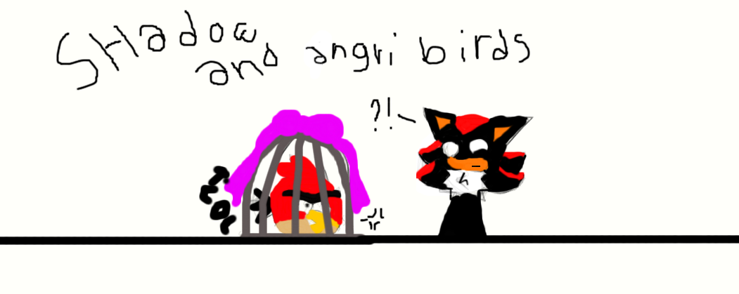 shadow and angri birnds XD by visionthefox on DeviantArt
