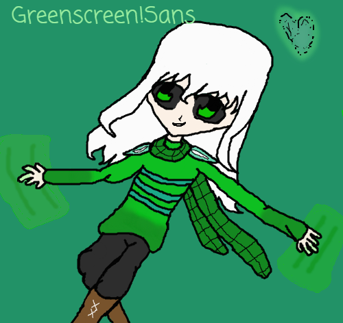 [Oc Ref Sheet] Greenscreen!Sans by MyriadVeritas on DeviantArt
